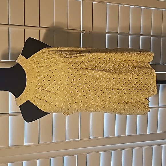 Parallel Skies | Tops | Parallel Skies Yellow Eyelet Lace Halter Tank ...